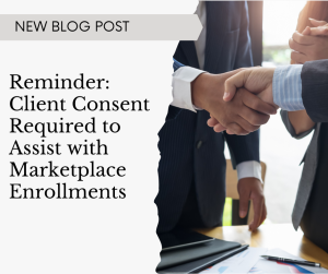 Reminder: Client Consent Required to Assist with Marketplace ...